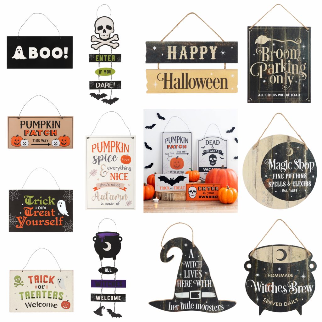 Halloween Hanging Signs | Hilda and June